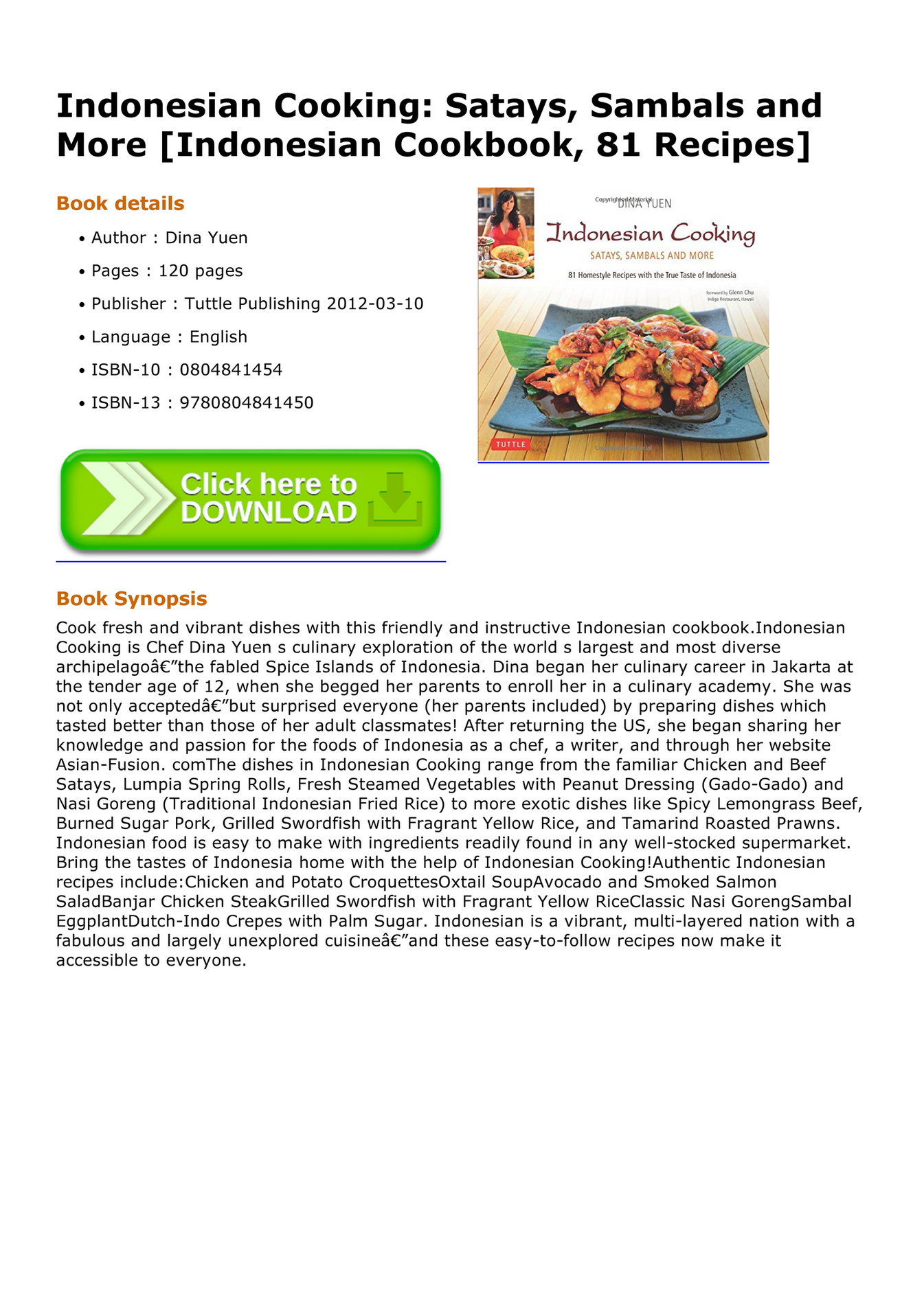 Cooking - Indonesian Cooking Satays Sambals and More Indonesian ...
