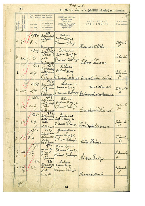 MATICNA KNJIGA RODJENIH 1 - Page 74 - Created with Publitas.com