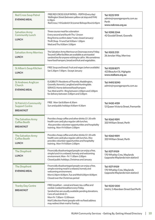 Ruah Community Services - GBGA_Directory_2018V1 - Page 10 - Created ...