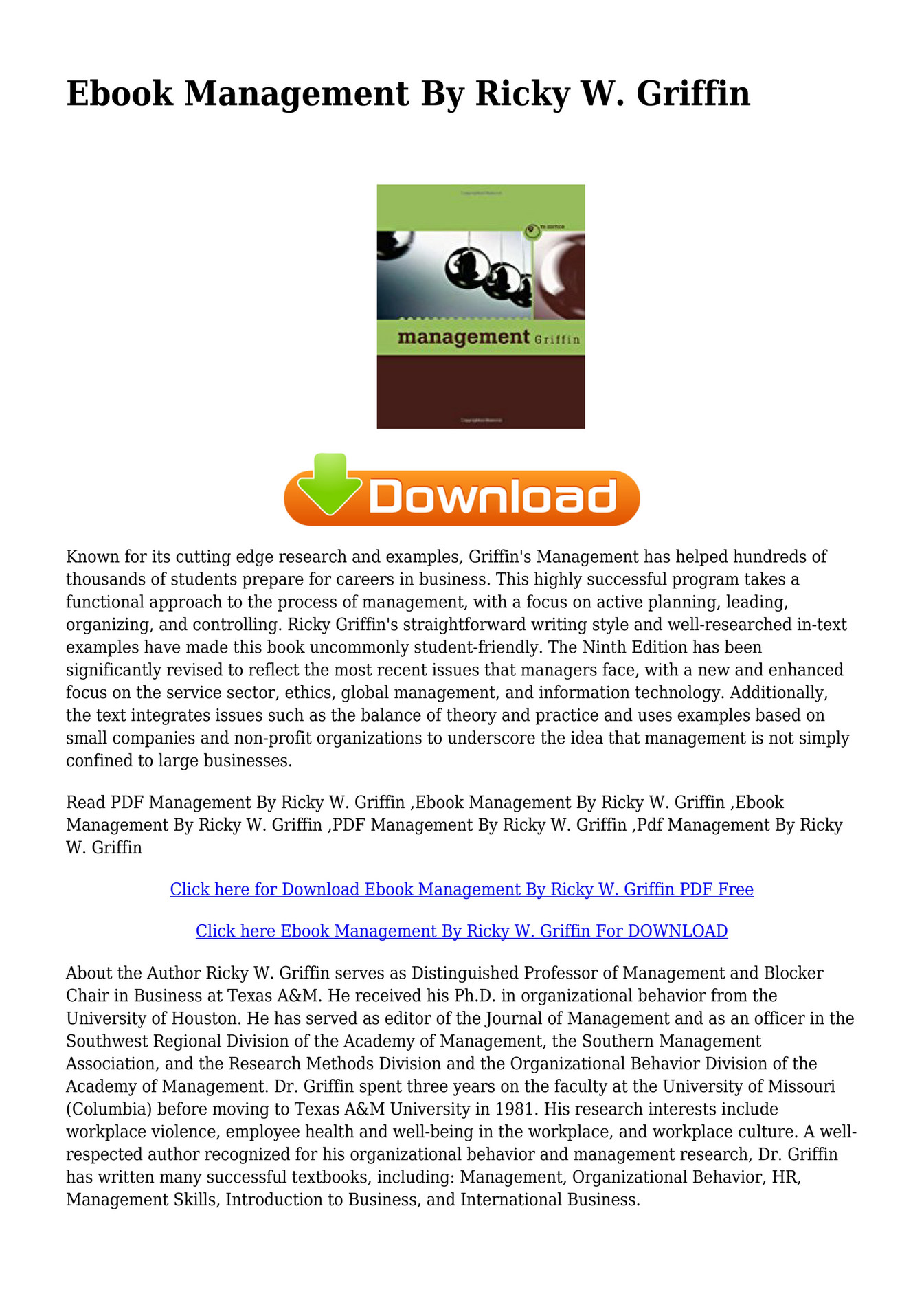 pdf - management by ricky w griffin audiobook - Page 1 - Created with ...