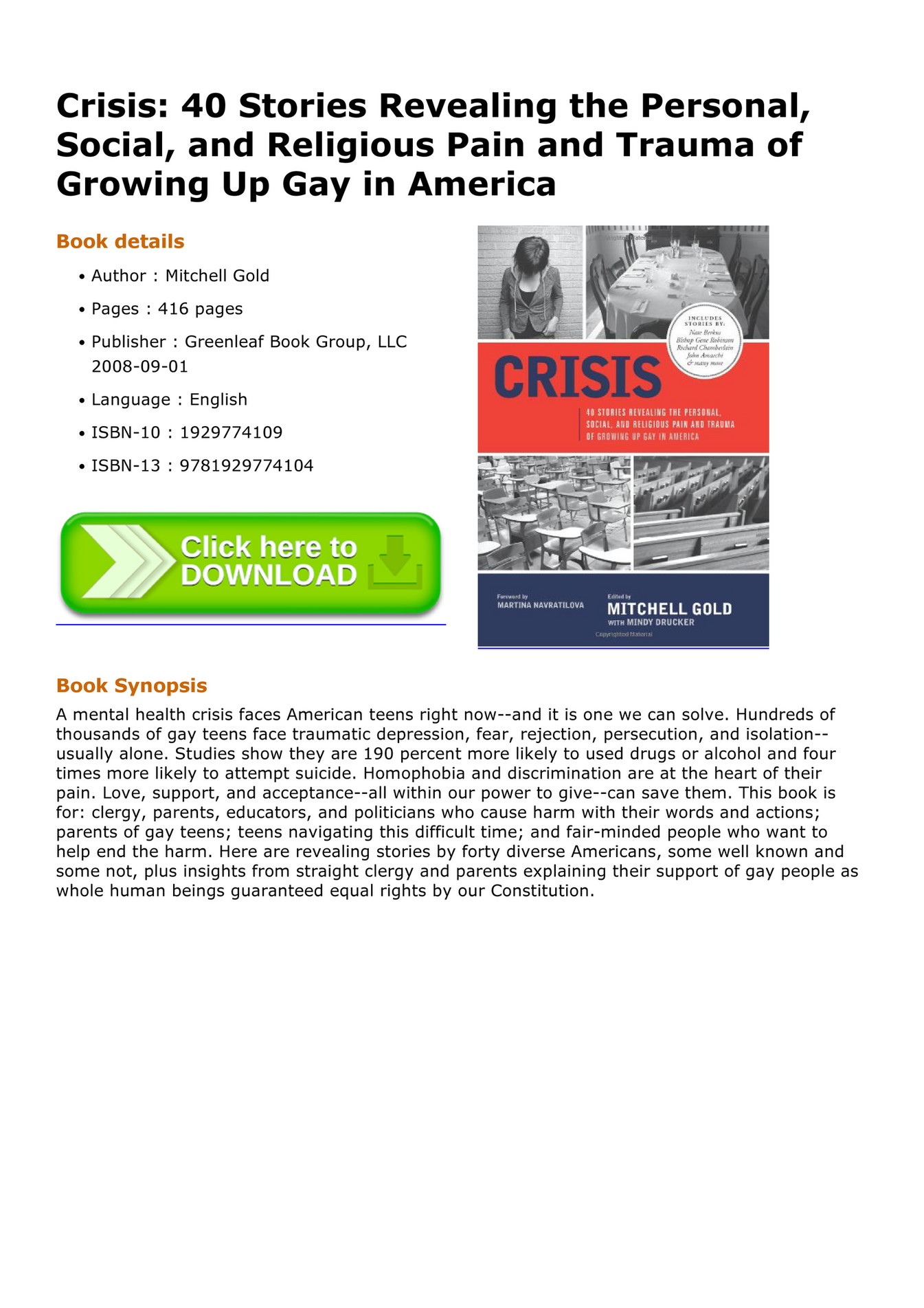 Sex Education Crisis 40 Stories Revealing The Personal Social And