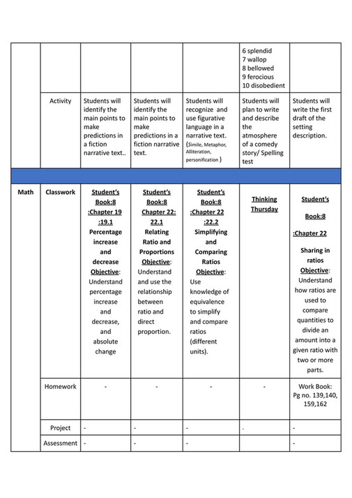 Good Will Children School - GR-7 -Weekly Plan-Term-2-Week-8 - Page 1 ...