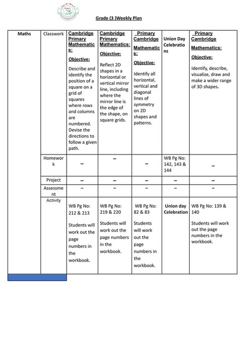 Good Will Children School - GR-3-Weekly Plan-Term-1-Week-14 - Page 4-5 - Created with Publitas.com