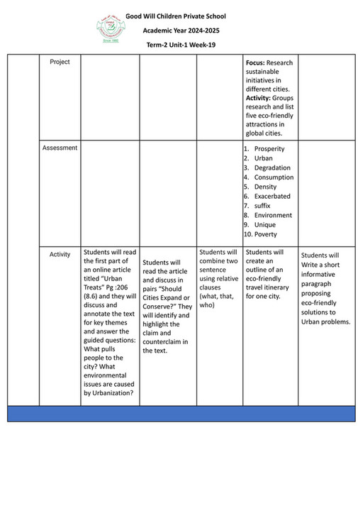 Good Will Children School - GR-6-Weekly Plan-Term-2-Week-19 - Page 2-3 - Created with Publitas.com