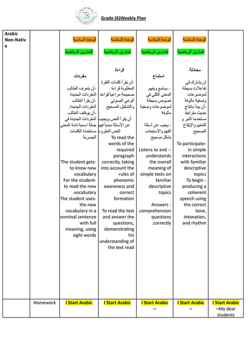 Good Will Children School - GR-6-Weekly Plan-Term-3-Week-33 - Page 4-5 ...