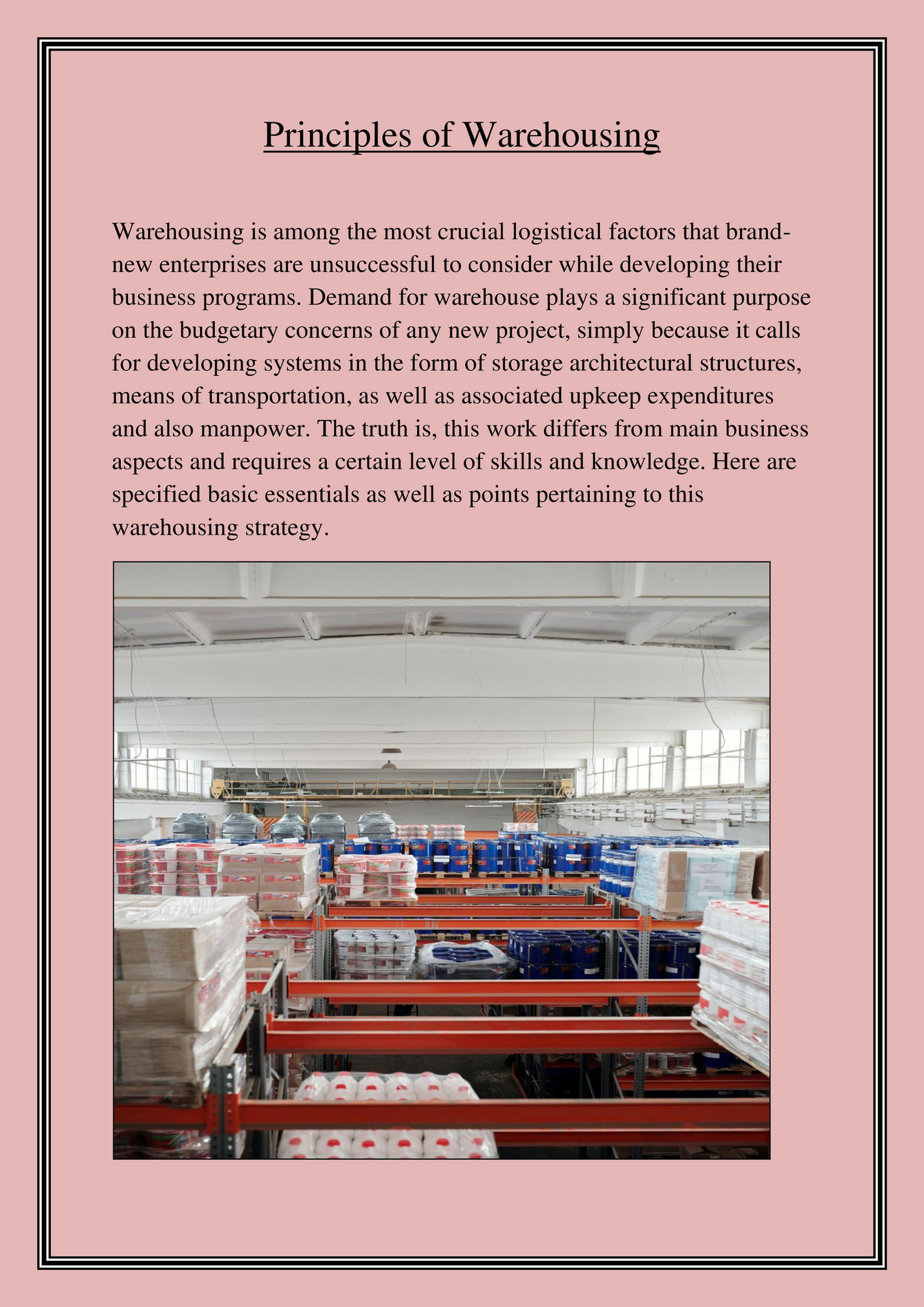 My publications - Principles of Warehousing - Page 2-3 - Created with ...