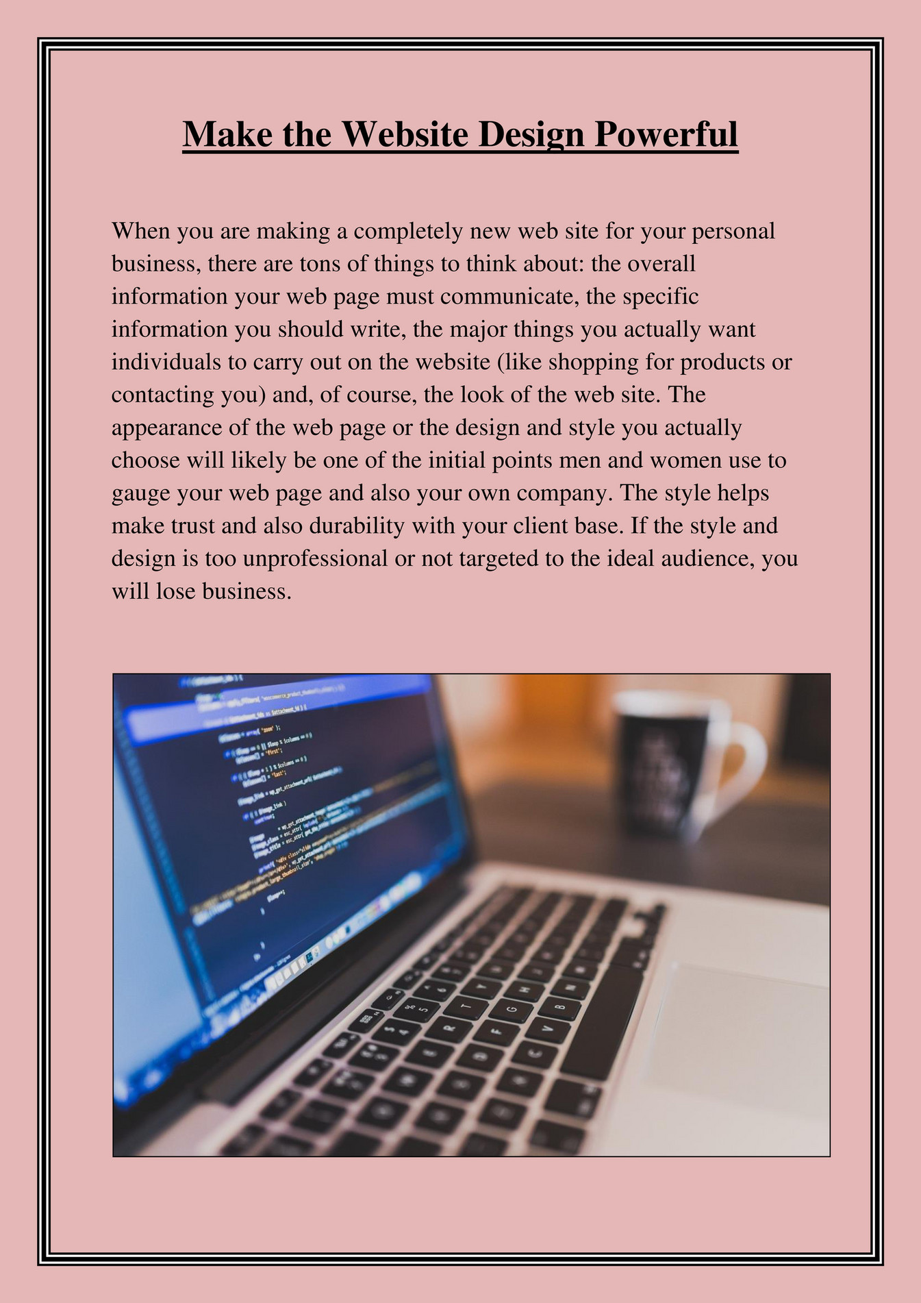 My publications - Make the Website Design Powerful - Page 1 - Created ...
