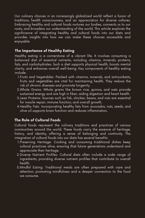 My publications - Healthy and Cultural Foods A Path to Wellness and ...
