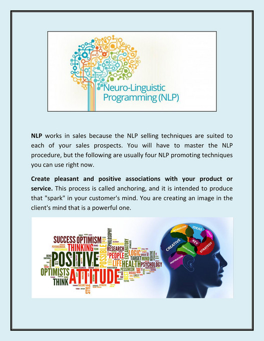 My publications - Use NLP Selling Techniques to Increase Your Sales ...