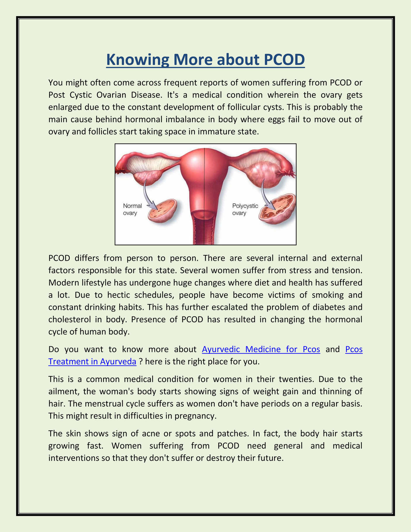 My publications - Knowing More about PCOD - Page 1 - Created with ...