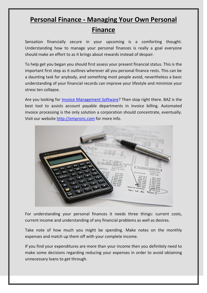 Understanding Personal Finance