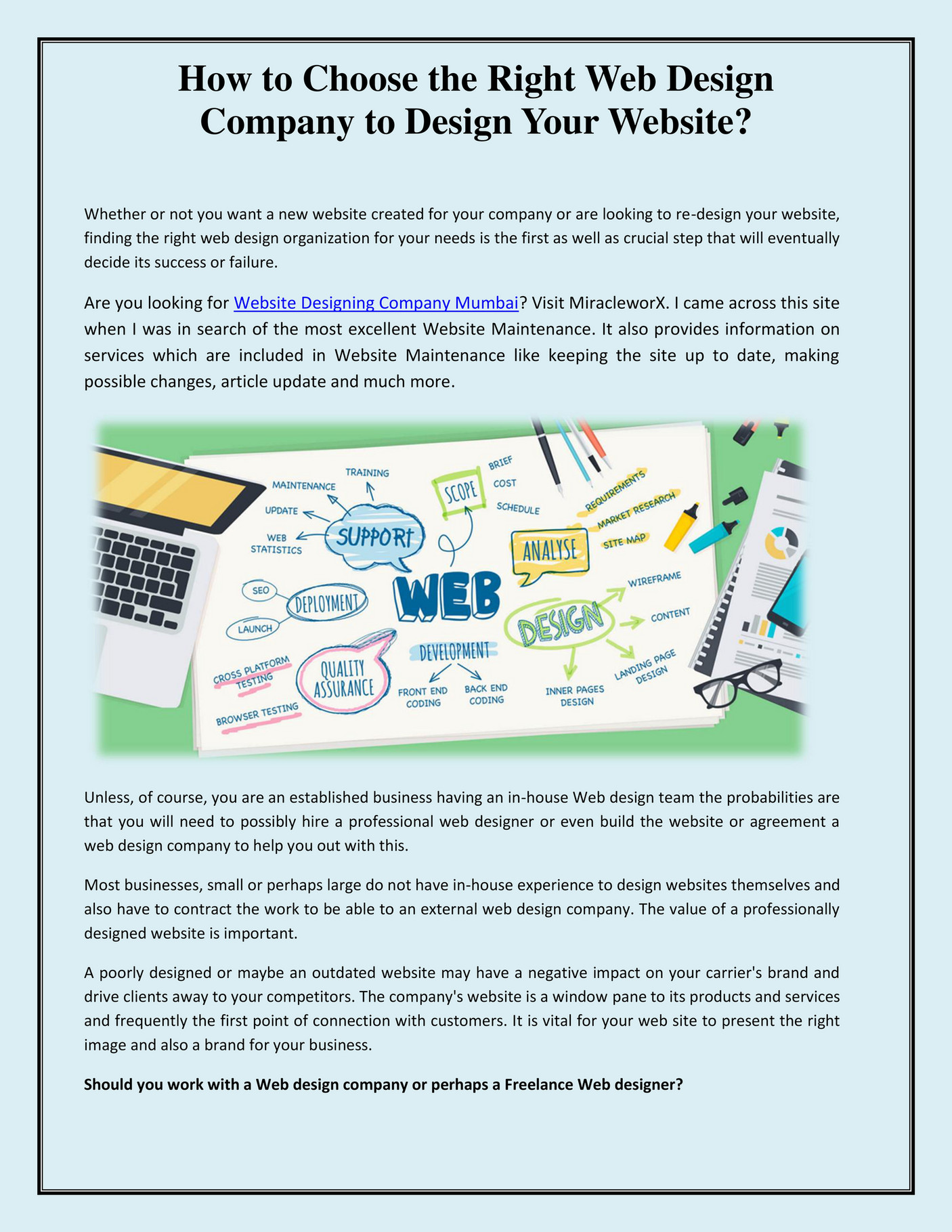 My publications - How to Choose the Right Web Design Company to Design ...