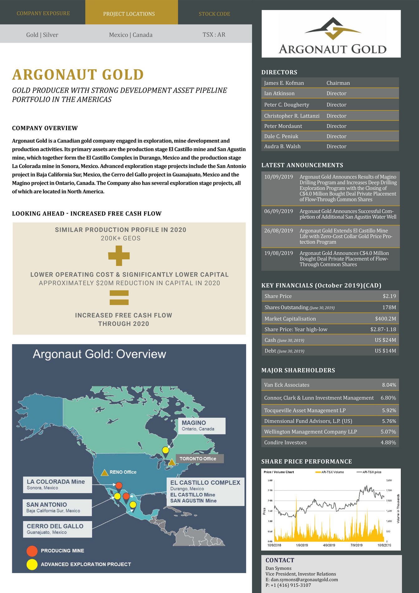 The Assay - Argonaut Gold - Page 1