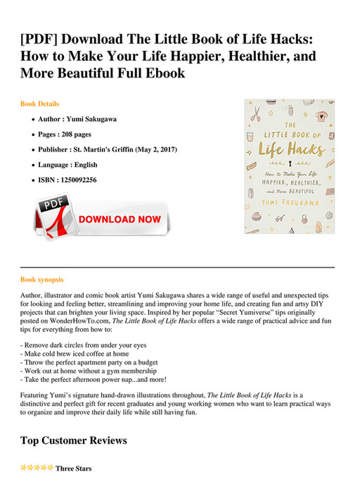 ebook - The Little Book of Life Hacks How to Make Your Life Happier ...