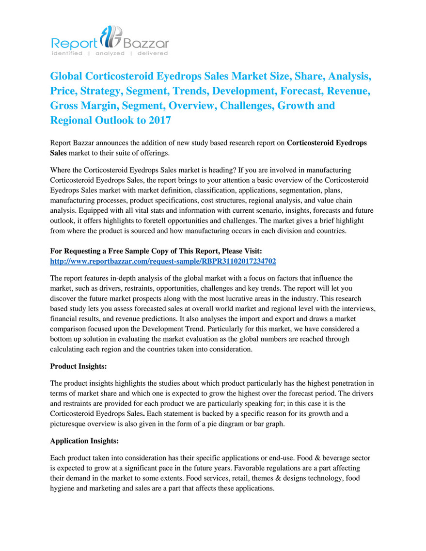 Market Visit Report Sample PDF Template
