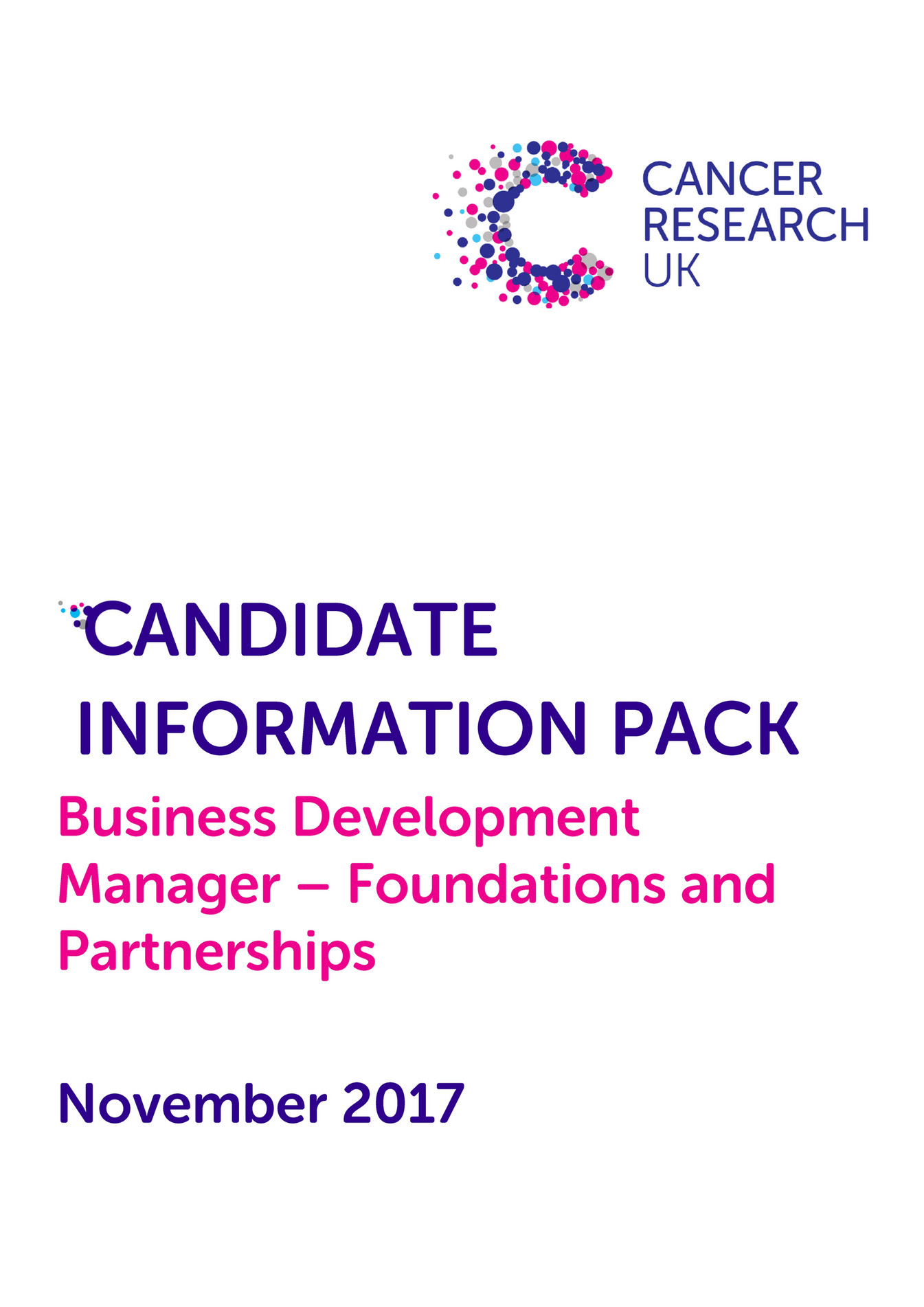 Cancer Research UK - Candidate Pack - BD Manager Foundations ...