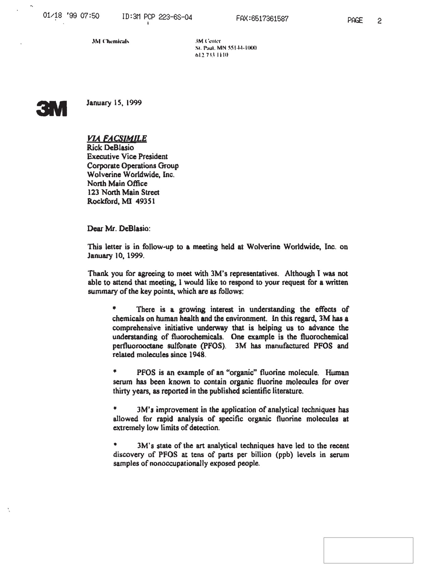 My publications - 3M Letter to Wolverine Worldwide - Page 1 - Created ...