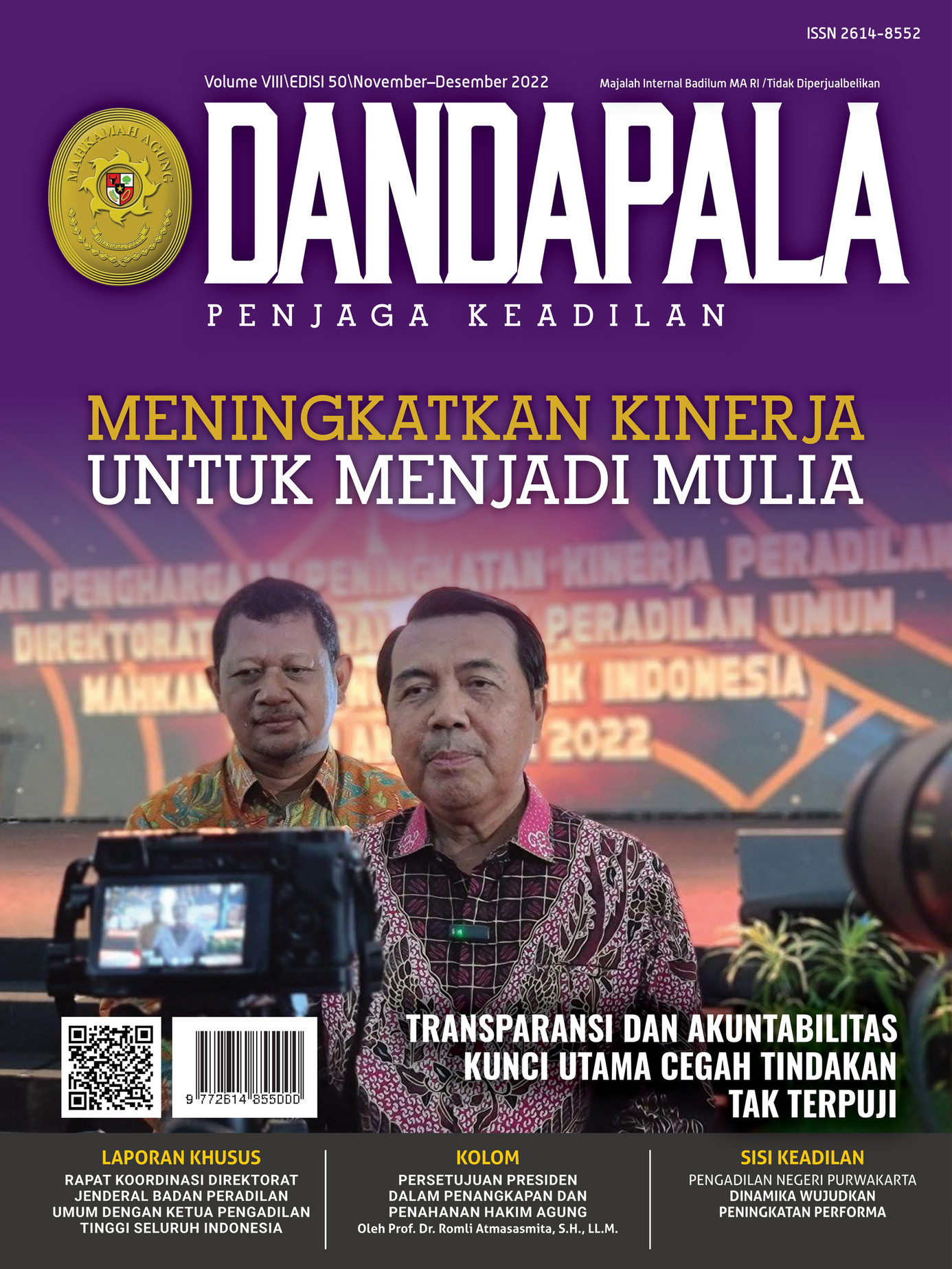 Badilum - Majalah DANDAPALA Volume VIII/Edisi 50 November-Desember 2022 ...