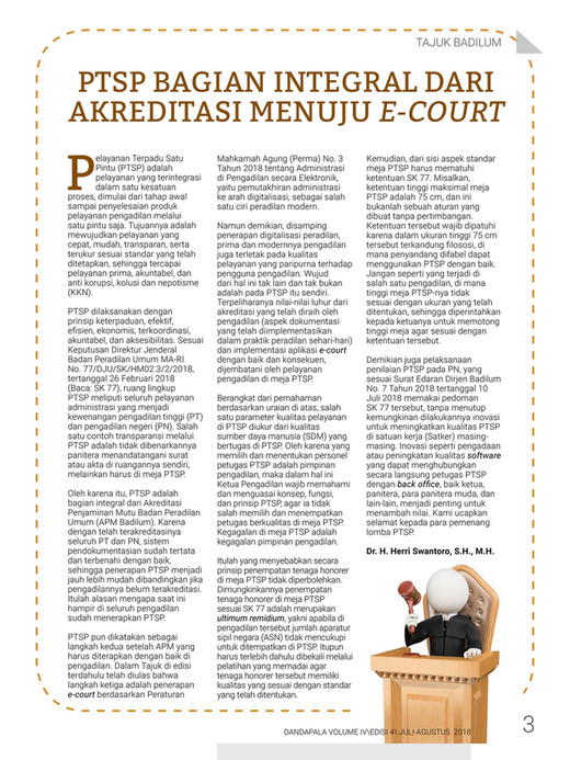 Badilum - Majalah DANDAPALA Volume IV/Edisi 4 Juli-Agustus 2018 - Page ...