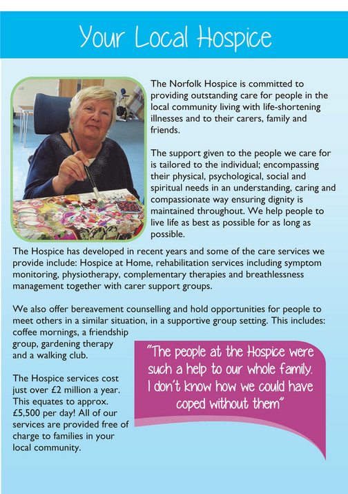 The Norfolk Hospice - Community Fundraising Pack for The Norfolk ...