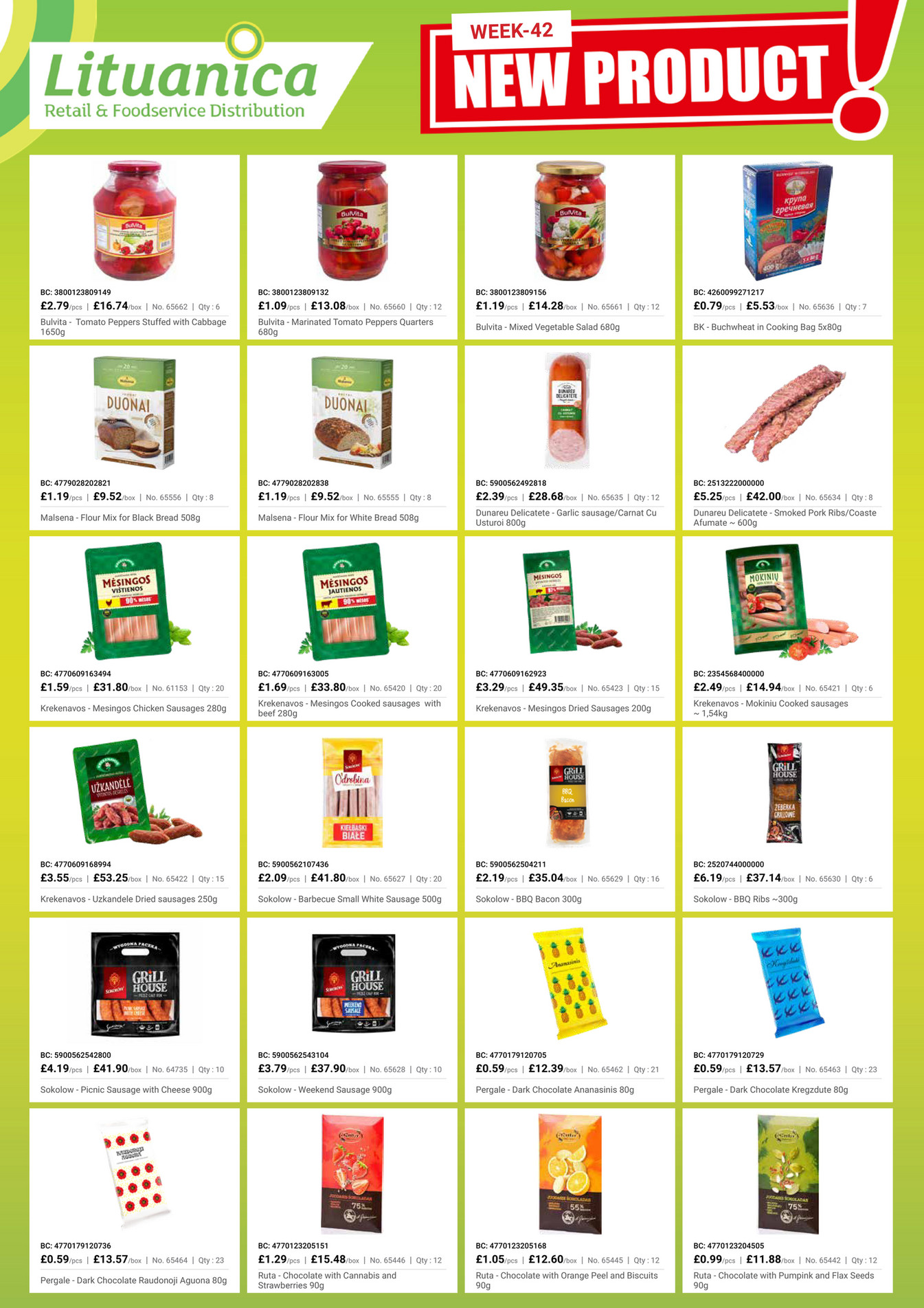 Lituanica - Weekly Leaflet - Week 42 - 2020 - Page 1