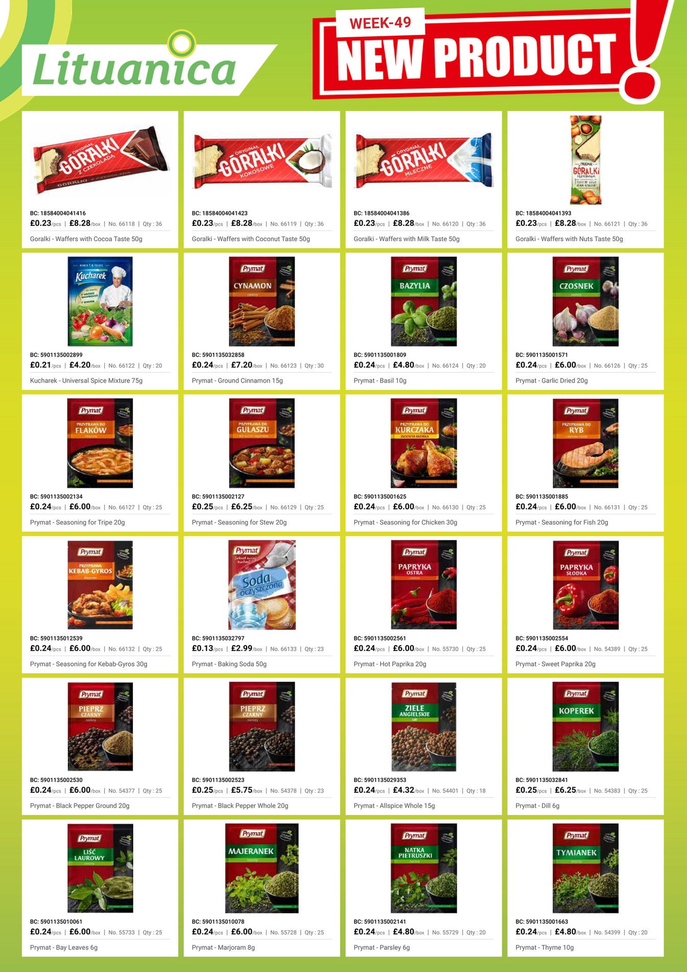 Weekly Leaflet - Week 49 - Page 1