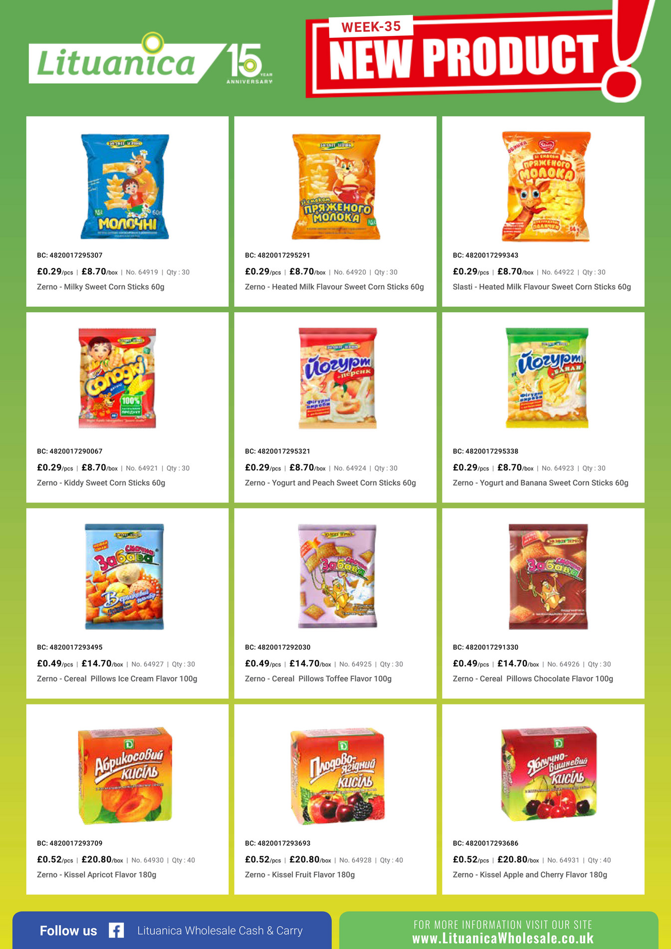 Lituanica - Weekly Leaflet - Week 35 - 2019 - Page 1