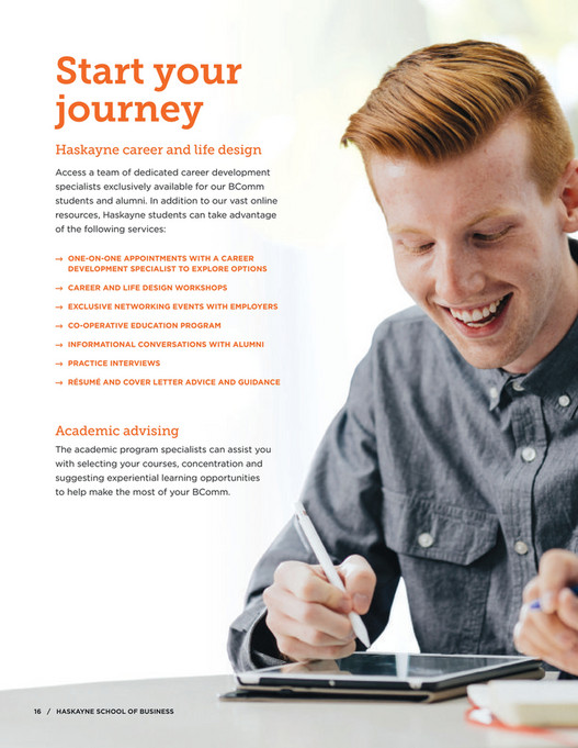 My publications - 2023 Haskayne BComm Brochure - Page 16-17