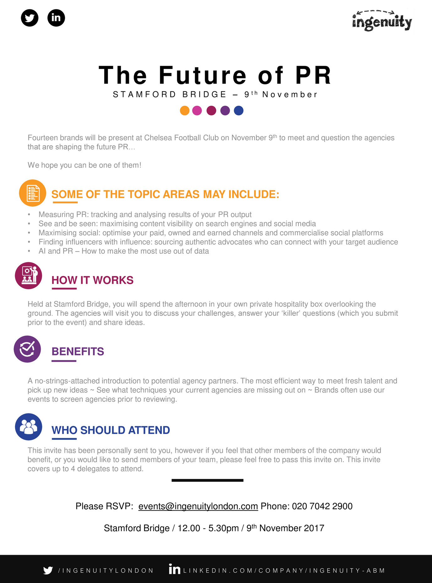 Ingenuity London - PR Event - Page 1 - Created with Publitas.com