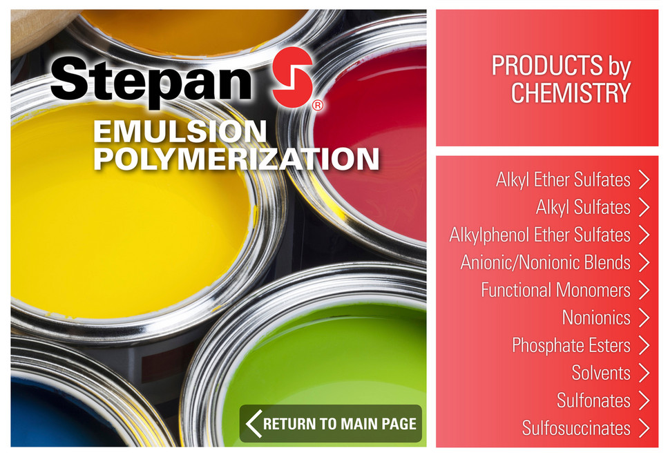 Stepan Emulsion Polymerization Products - Page 11