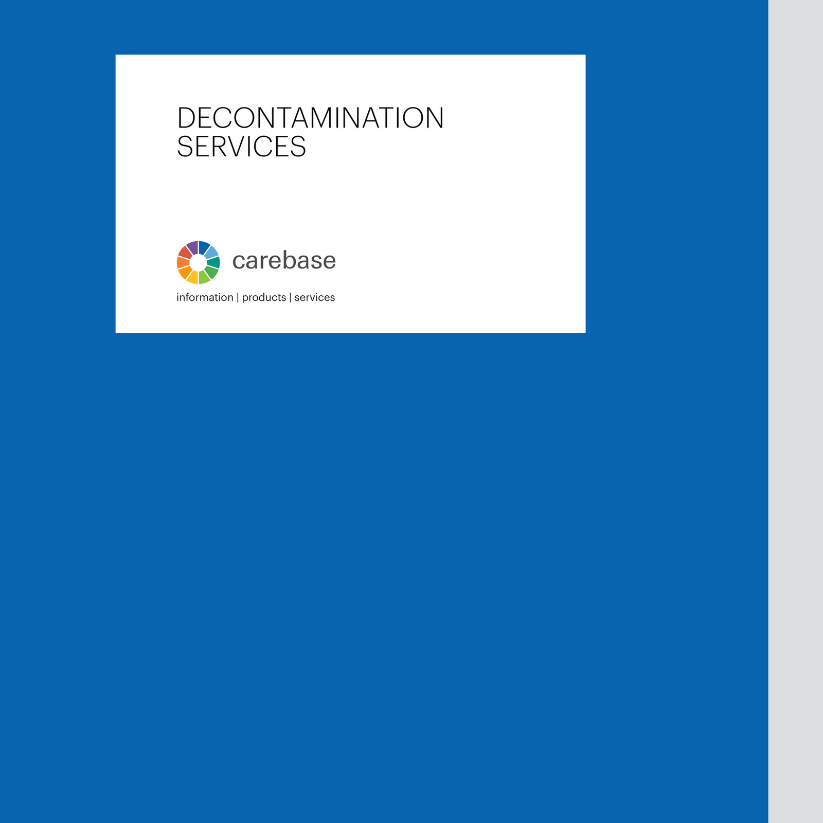 Carebase Decontamination Page 1