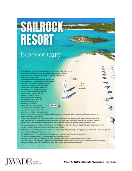 Sailrock Featured in Beverly Hills Magazine - Page 2-3