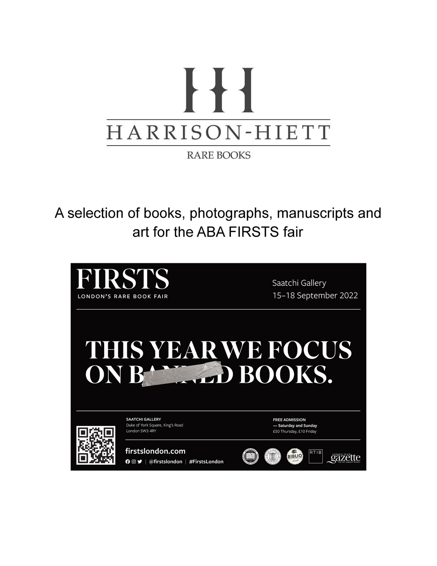 Harrison-Hiett Rare Books - Harrison-Hiett Firsts 2022 Catalogue - Page 1 - Created with ...