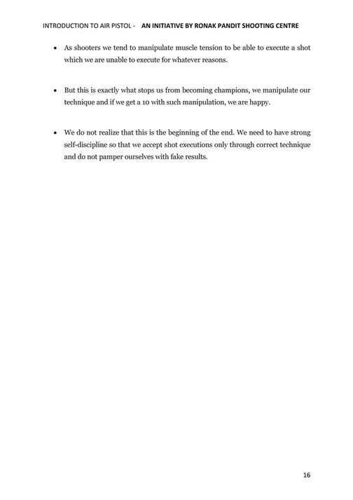 Ronak Pandit Shooting Centre - INTRODUCTION TO AIR PISTOL - Page 16 ...