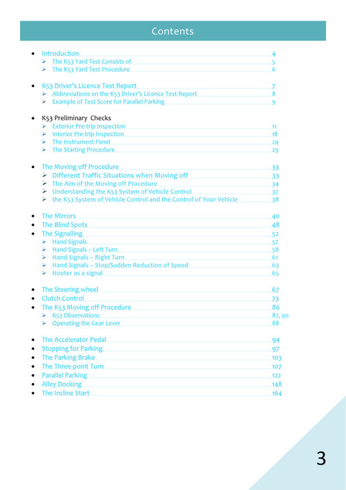 My publications - The K53 Yard Test Made Easy (Preview) - Page 4-5 ...