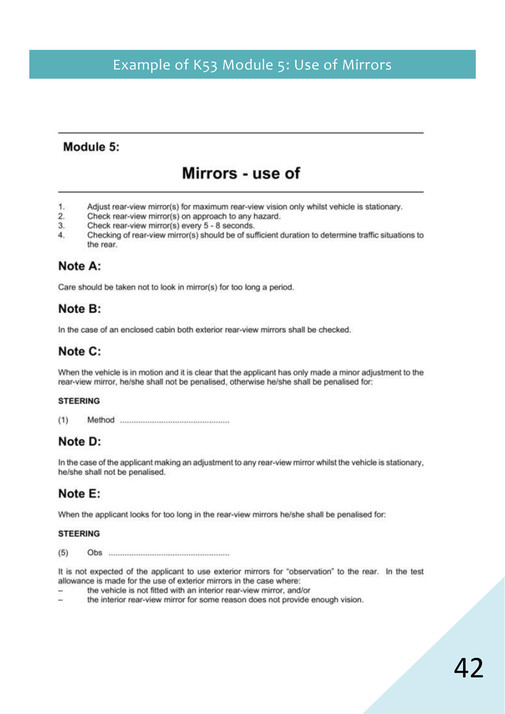 My publications - The K53 Yard Test Made Easy (Preview) - Page 42-43 ...