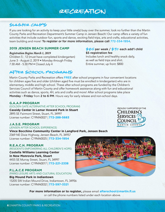 Martin County Parks & Recreation - Martin County Parks and Recreation ...