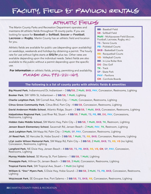 Martin County Parks & Recreation - Martin County Parks and Recreation ...