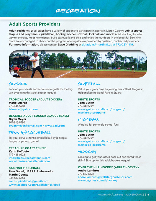 Martin County Parks & Recreation - Martin County Parks and Recreation ...