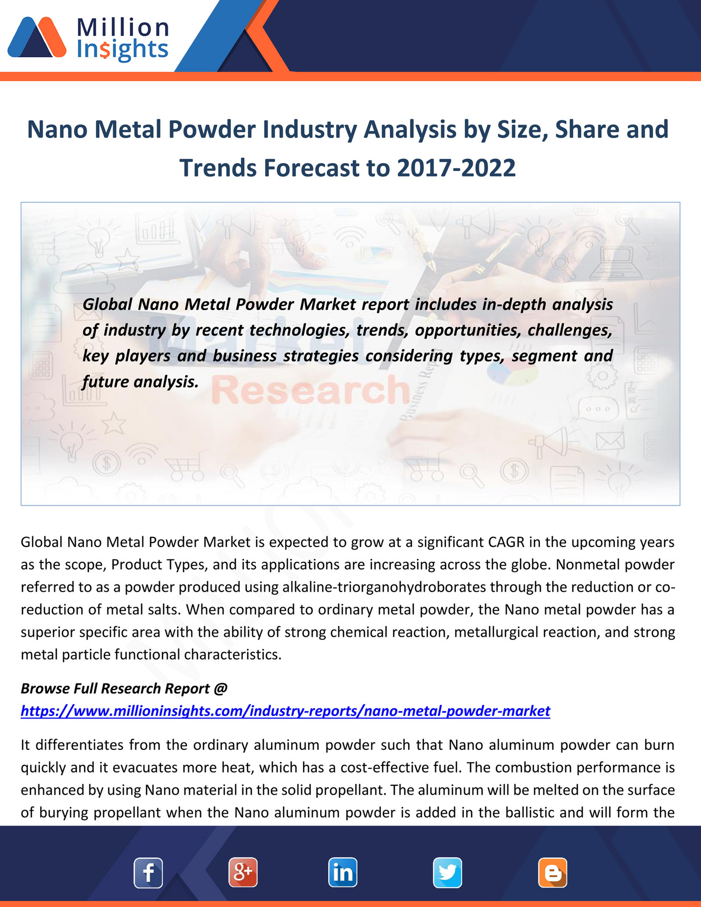 Million Insight - Nano Metal Powder Industry Analysis by Size, Share ...