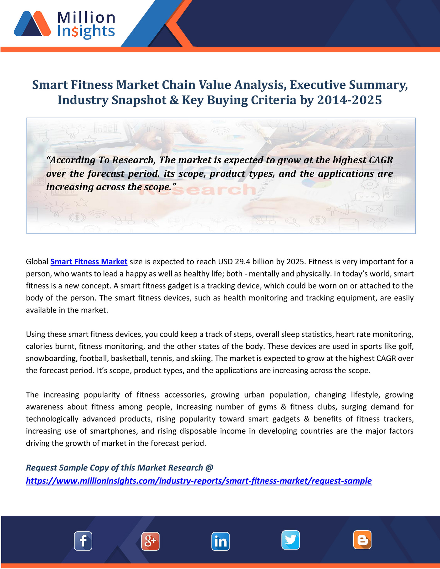 Million Insight - Smart Fitness Market Chain Value Analysis, Executive ...