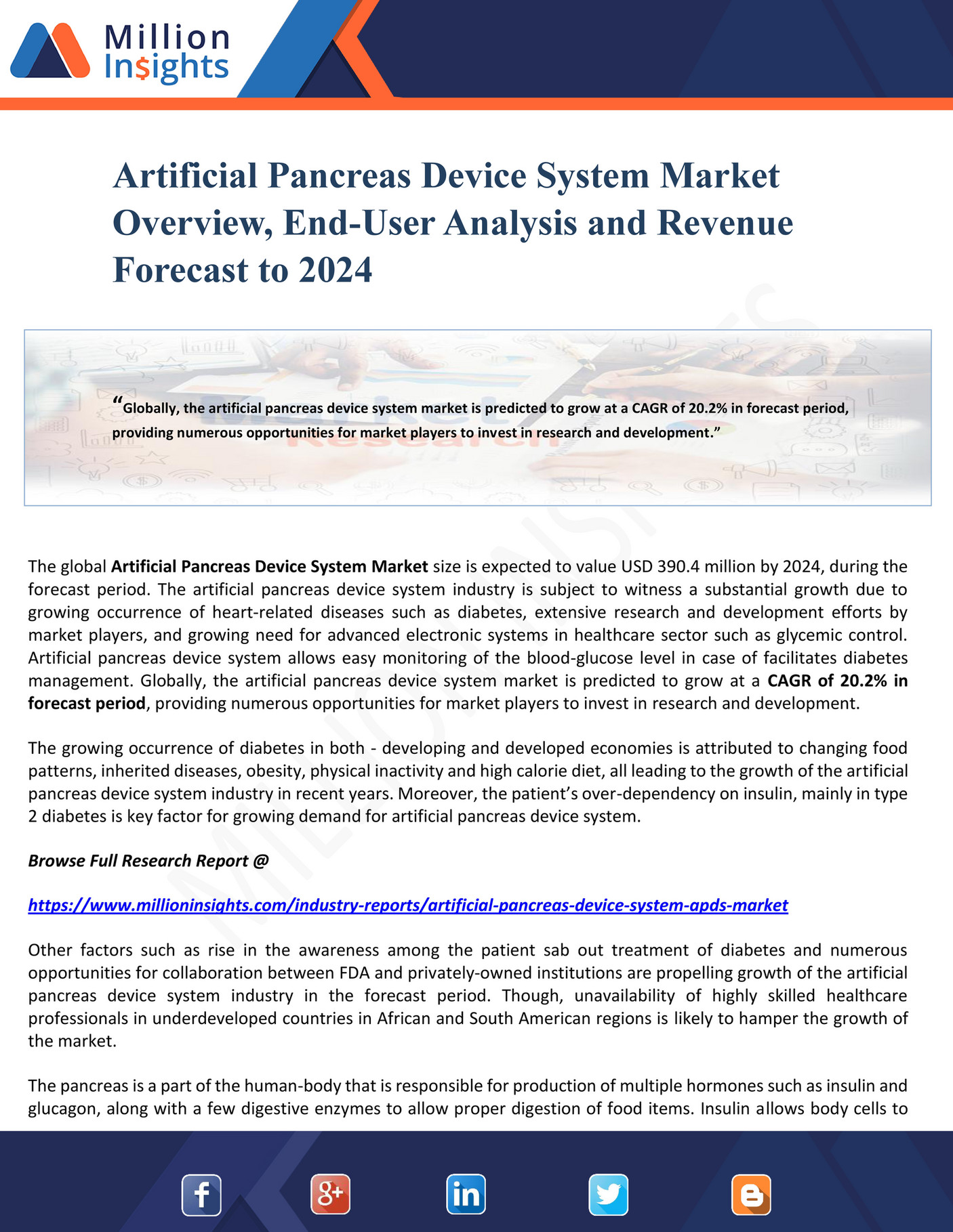Million Insights - Artificial Pancreas Device System Market Overview ...