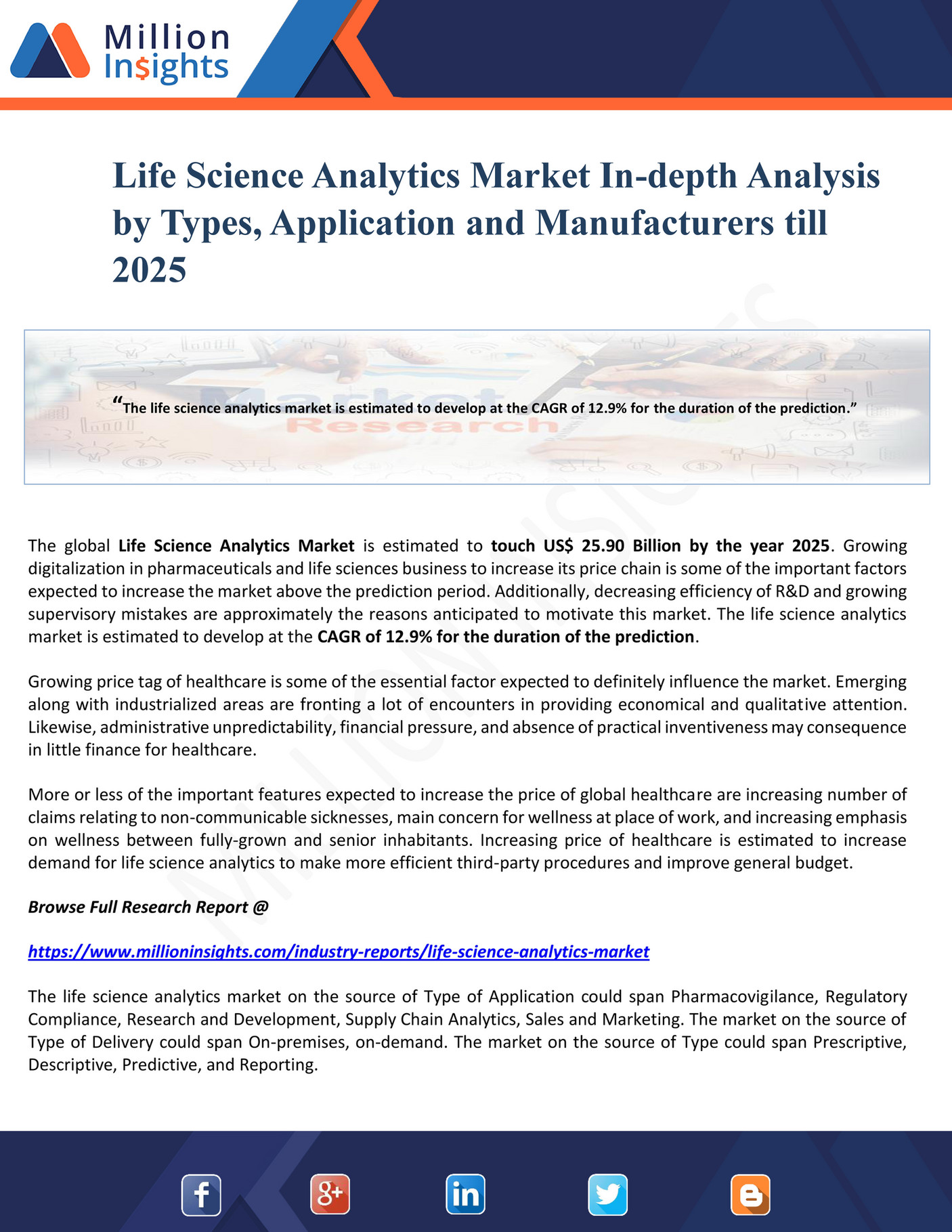 Million Insights - Life Science Analytics Market In-depth Analysis by ... Million Insights - Life Science Analytics Market In-depth Analysis by ...