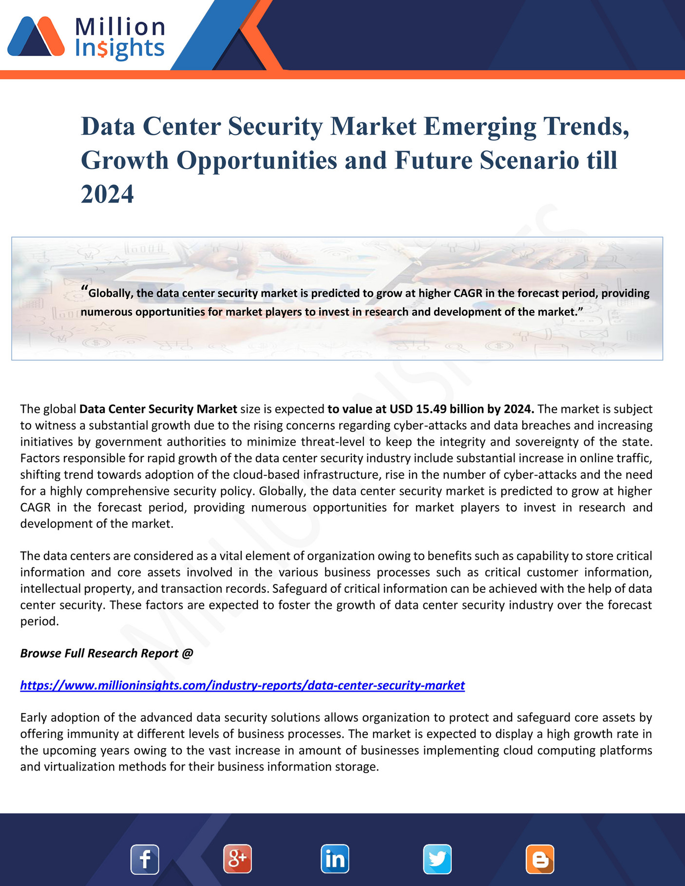 Million Insights - Data Center Security Market Emerging Trends, Growth ...