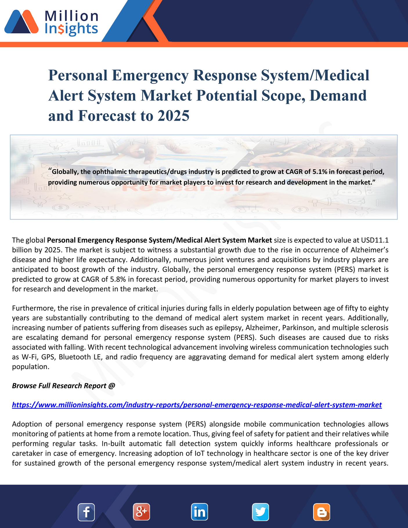 Million Insights - Personal Emergency Response System-Medical Alert ...