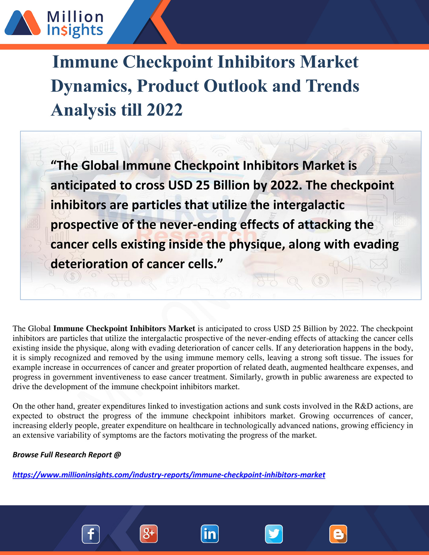 Million Insights - Immune Checkpoint Inhibitors Market Dynamics ...