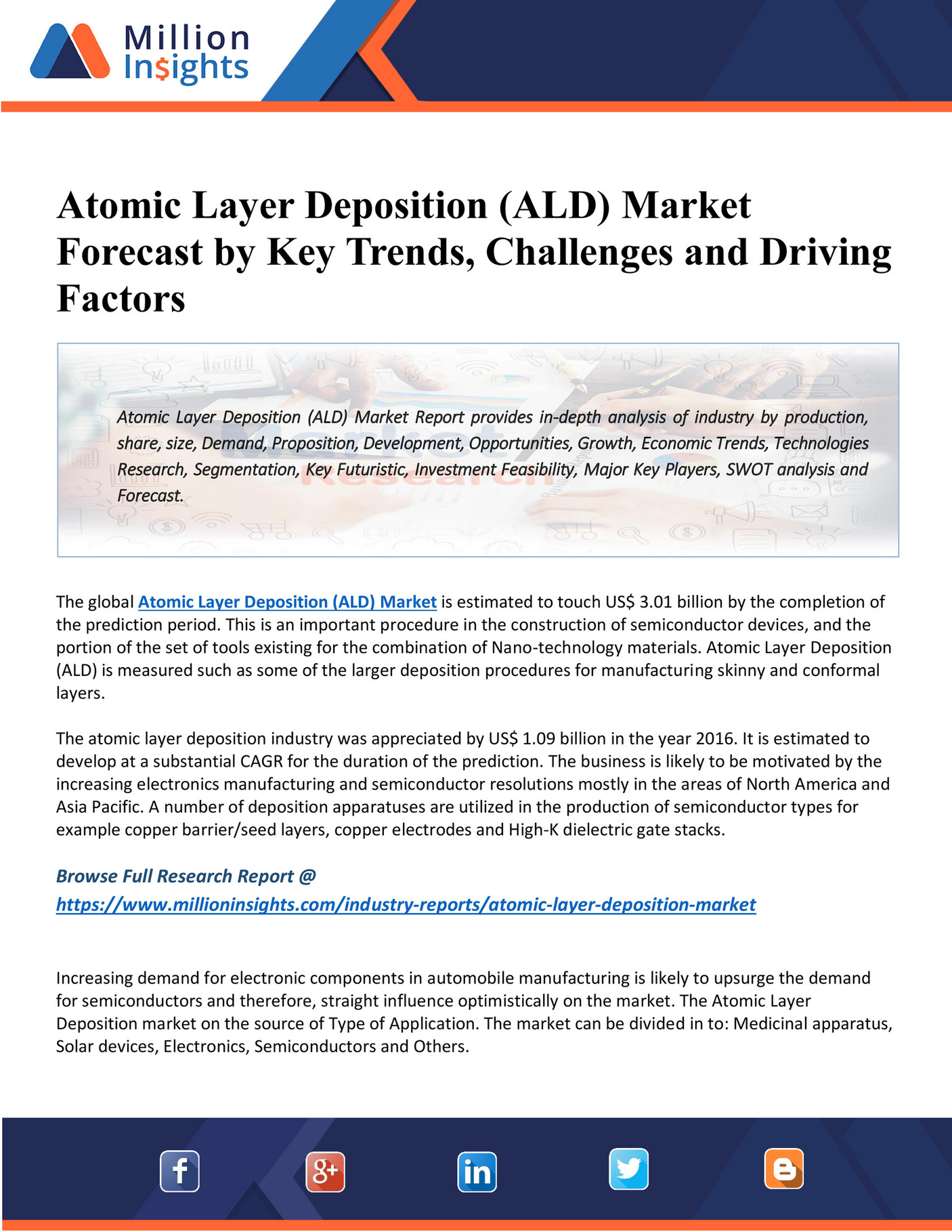 Market Hub - Atomic Layer Deposition (ALD) Market In-Depth Analysis by ...