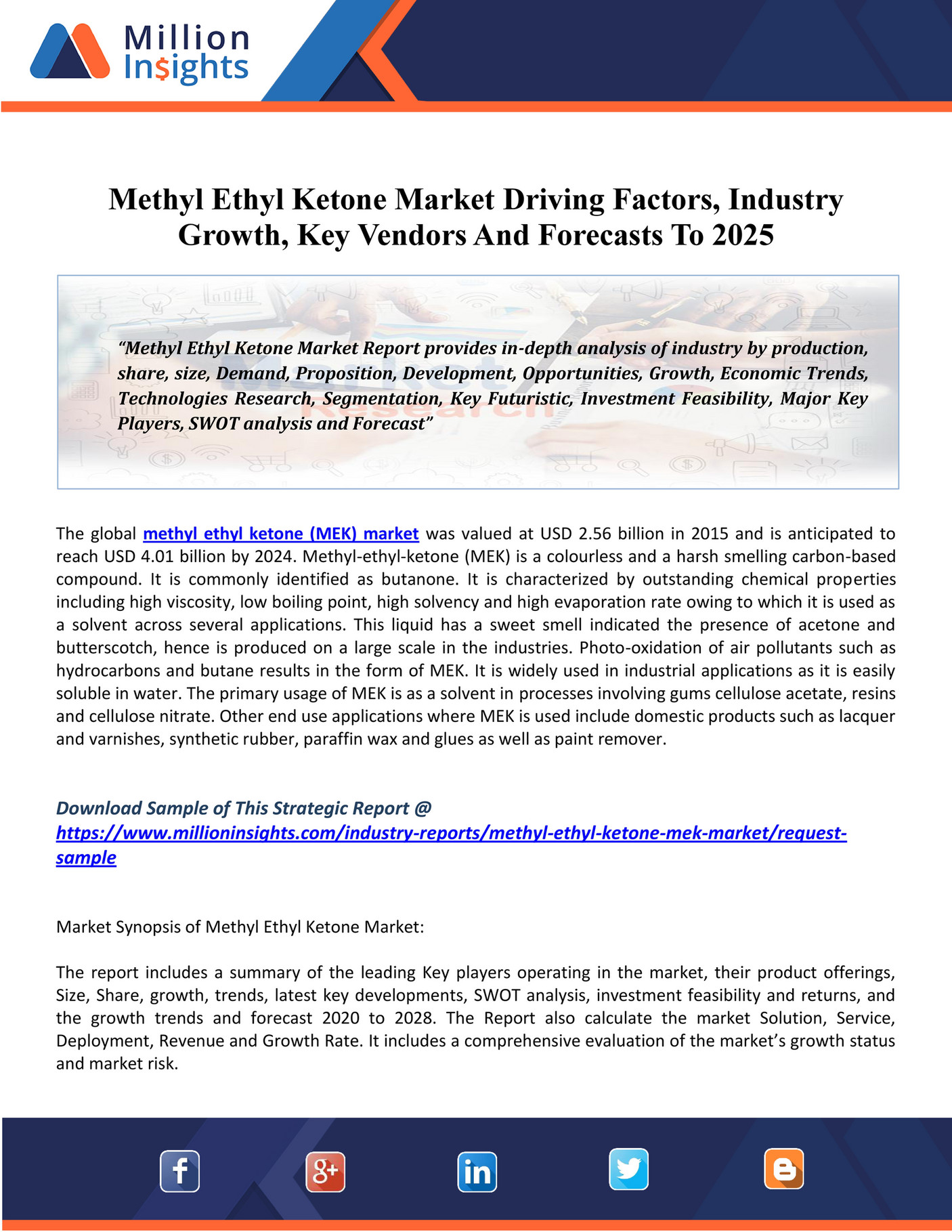 Market Hub - Methyl Ethyl Ketone Market 2025 Analysis, Key Growth ...