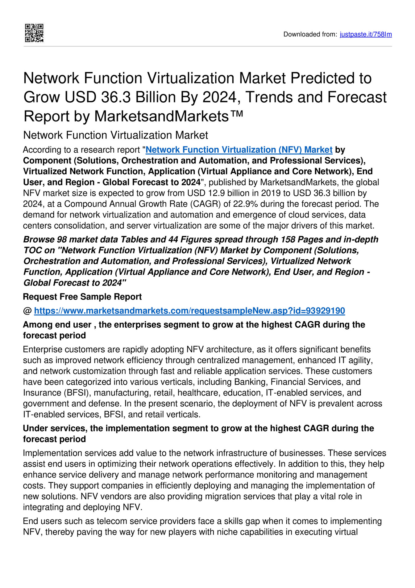 Market Hub - Network Function Virtualization Market Set to Witness an ... Market Hub - Network Function Virtualization Market Set to Witness an ...