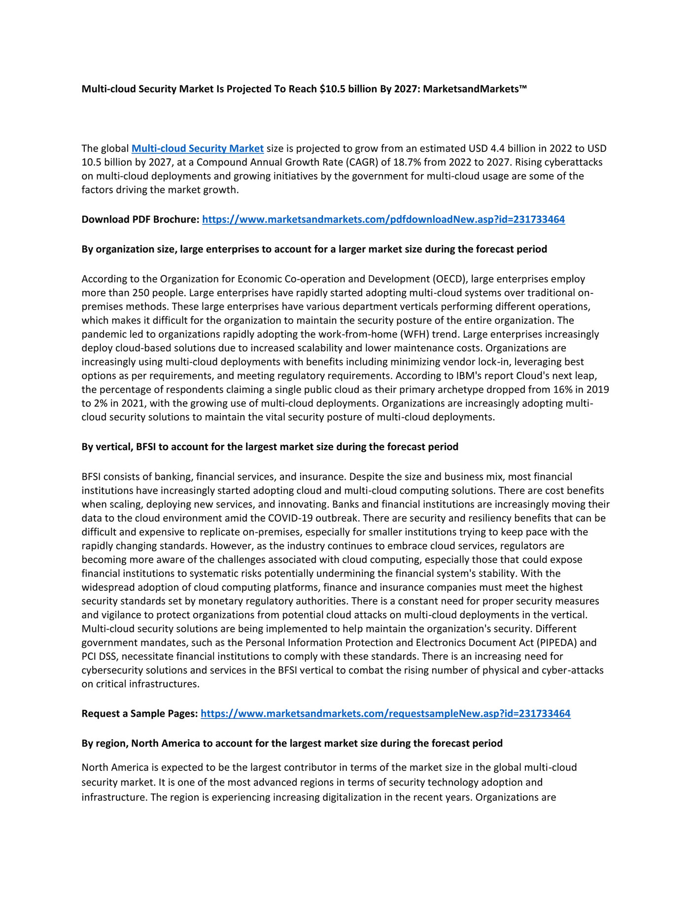 Market Hub - Multi-cloud Security Market Key Players, SWOT Analysis, Dynamics, Drivers, Key ...